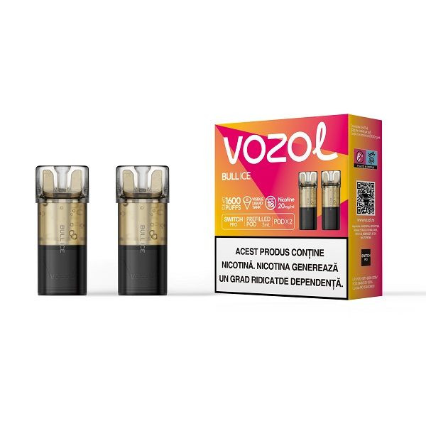 Set 2 cartuse Vozol Switch Pro 800 - Bull Ice - Tigari elect Set 2 cartuse Vozol Switch Pro 800 - Bull Ice - Tigari elect